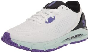 under armour women's hovr sonic 5, white/grape, 9 medium us