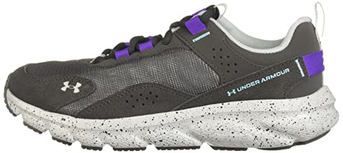 Under Armour Women's Charged Verssert SPKLE, Jet Gray/Fresco Blue, 5.5 Medium US