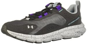 under armour women's charged verssert spkle, jet gray/fresco blue, 5.5 medium us