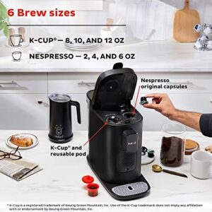 Instant Pot Pod, 3-in-1 Espresso, K-Cup Pod and Ground Coffee Maker, From the Makers of Instant Pot with Reusable Coffee Pod for Ground Coffee, 2 to 12oz. Brew Sizes, 68oz Reservoir