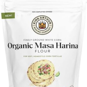 King Arthur Masa Harina, Certified Organic, Finely Ground, Non GMO Project Verified, Gluten Free, 2 lb