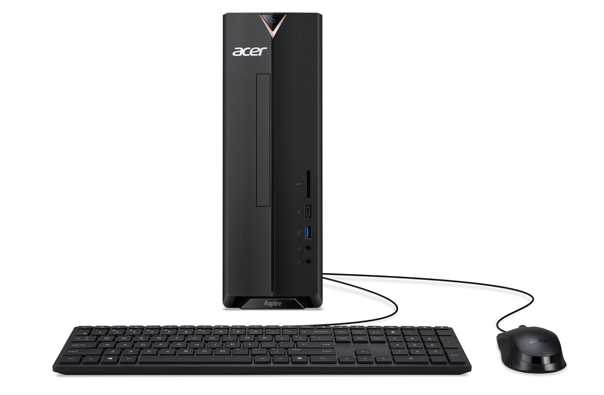 Acer Aspire XC-895-UR11 Desktop | 10th Gen Intel Core i3-10100 4-Core Processor | 8GB 2666MHz DDR4 | 1TB 7200RPM Hard Drive | 8X DVD | Intel Wireless Wi-Fi 6 | Bluetooth 5.1 | Windows 10 Home