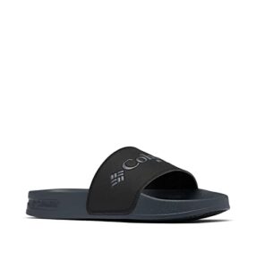 columbia women's tidal ray pfg slide, black/graphite, 7