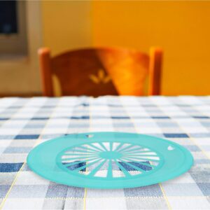 DOITOOL Grill Pan 10Pcs Paper Plate Holder Plastic Dinner Plates Reusable Barbecue Trays