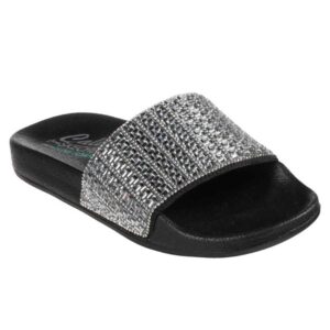 Skechers Women's Shower Slide Sandal, Black, 7