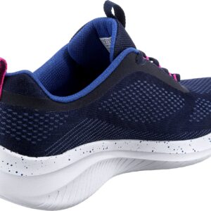 Skechers Sport Women's Women's New Horizon Sneaker, NVPK=Navy/Hot Pink, 9.5