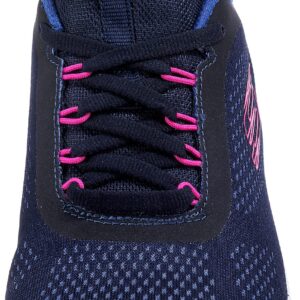 Skechers Sport Women's Women's New Horizon Sneaker, NVPK=Navy/Hot Pink, 9.5