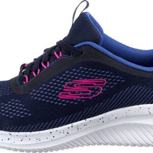 Skechers Sport Women's Women's New Horizon Sneaker, NVPK=Navy/Hot Pink, 9.5