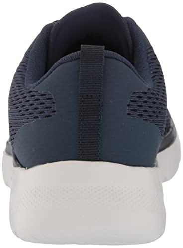 Skechers Women's GO Walk 6-Bold Vision Sneaker, Navy/White, 6