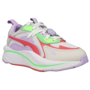 PUMA Women's RS-Curve IDW Shoes, White/Nimbus Cloud/Sun Kissed Coral, 6.5 US