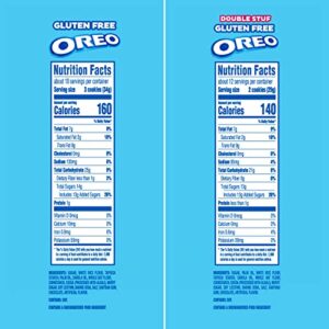 OREO Original & OREO Double Stuf Gluten Free Cookies Variety Pack, 4 Packs