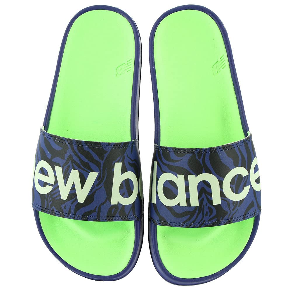 New Balance Women's 200 V1 Slide Sandal, Victory Blue/Vibrant Spring Glo/White, 7