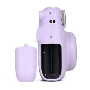 darkhorse camera cover for fujifilm instax mini 11 instant camera case for instax mini 11 battery door cover accessories lilac purple