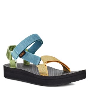 Teva Women's Midform Universal Sandal, Metallic Blue Multi, 5