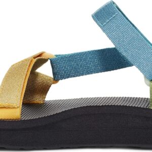 Teva Women's Midform Universal Sandal, Metallic Blue Multi, 5