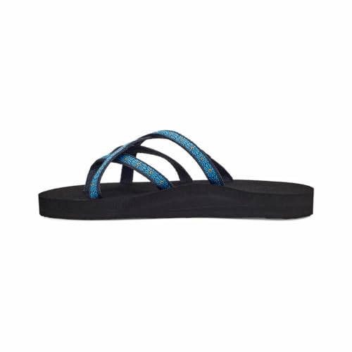 Teva Women's Olowahu Sandal, Flower Loom Navy, 8