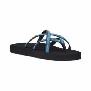 Teva Women's Olowahu Sandal, Flower Loom Navy, 8