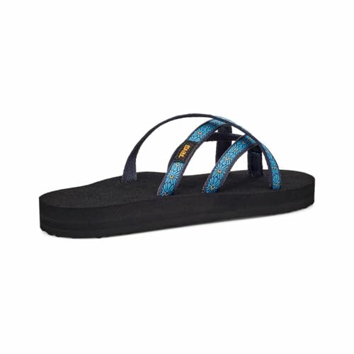 Teva Women's Olowahu Sandal, Flower Loom Navy, 8