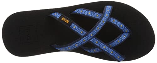 Teva Women's Olowahu Sandal, Flower Loom Navy, 8