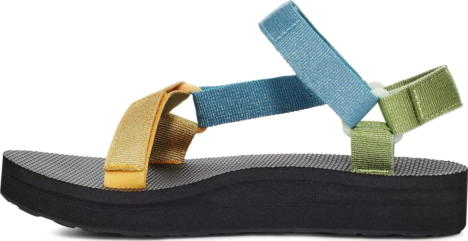 Teva Women's Midform Universal Sandal, Metallic Blue Multi, 6