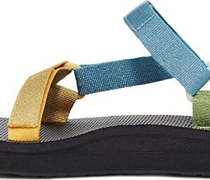 Teva Women's Midform Universal Sandal, Metallic Blue Multi, 8