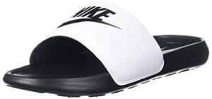 nike men's victori one slide mix white/black-black (dd0234 100) - 9