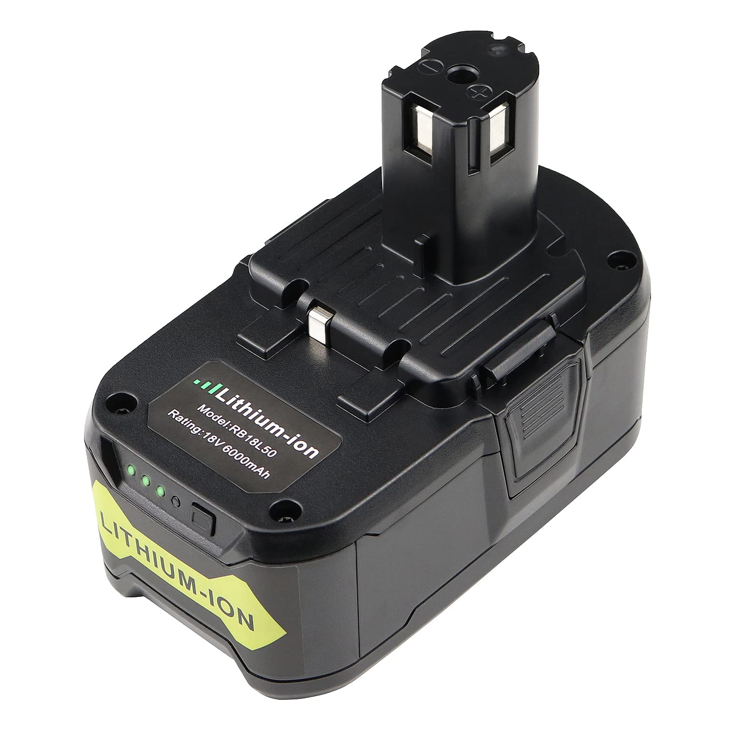 Powerost One+ 18V Battery Replacement: for Ryobi Lithium 18 Volt One Plus P108 P102 P107 P189 Drill Tools - 18V 6AH High Performance Lithium-ion Battery PBP005