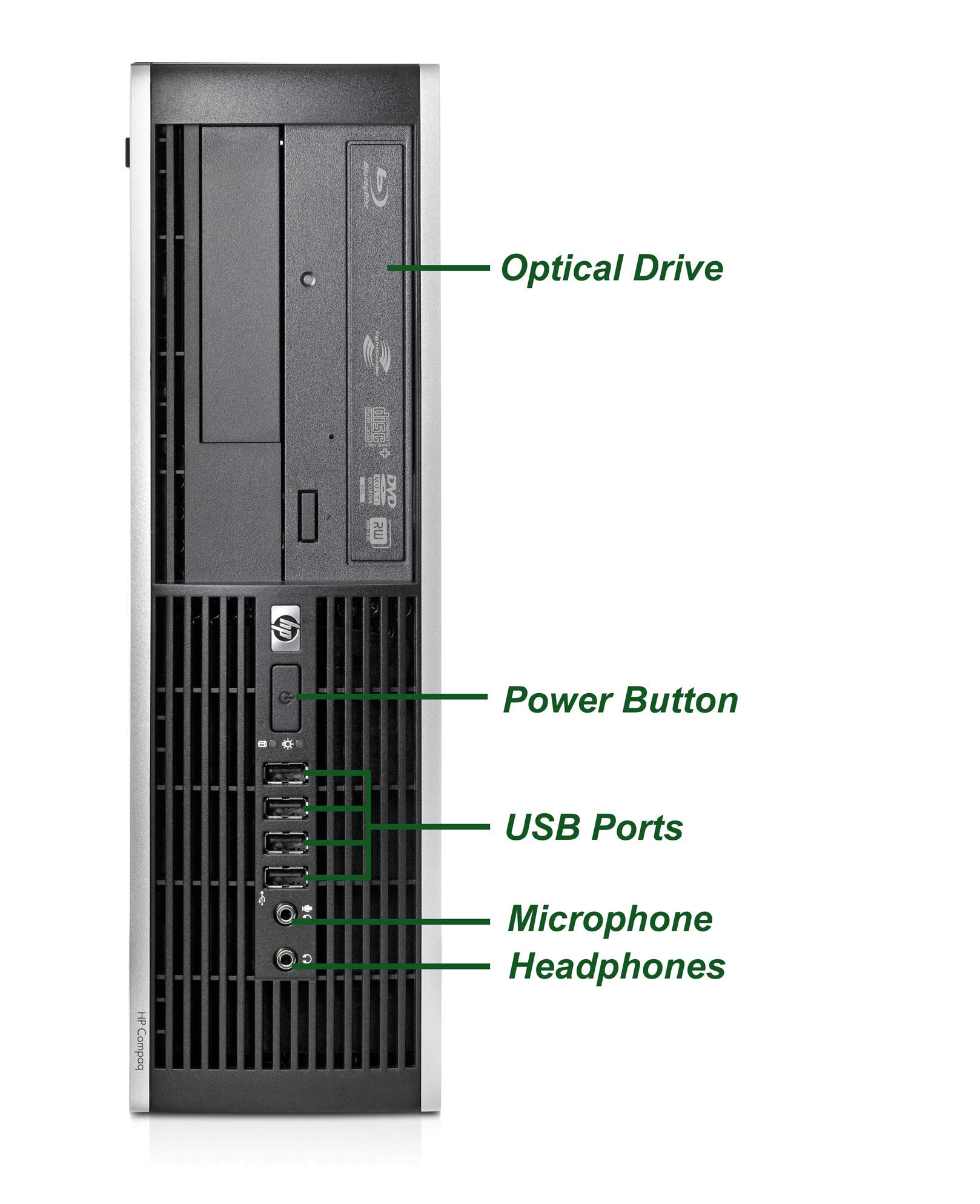 HP Elite SFF Desktop Computer PC, Intel Core i7 3.4GHZ Processor, 16GB Ram, 128GB M.2 SSD + 1TB Hard Drive, WiFi & Bluetooth, Wireless keyboard And Mouse, 19 Inch FHD LED Monitor, Windows 10 (Renewed)