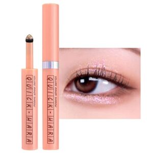 coringco shimmer glitter eye maker volume eyeshadow stick quick-hara glitter eye makeup k-beauty #03 milky way moonlight long lasting sparkle glow light