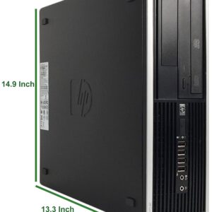 HP Elite SFF Desktop Computer PC, Intel Core i7 3.4GHZ Processor, 16GB Ram, 128GB M.2 SSD + 1TB Hard Drive, WiFi & Bluetooth, Wireless Keyboard Mouse, 24 Inch FHD LED Monitor, Windows 10 (Renewed)