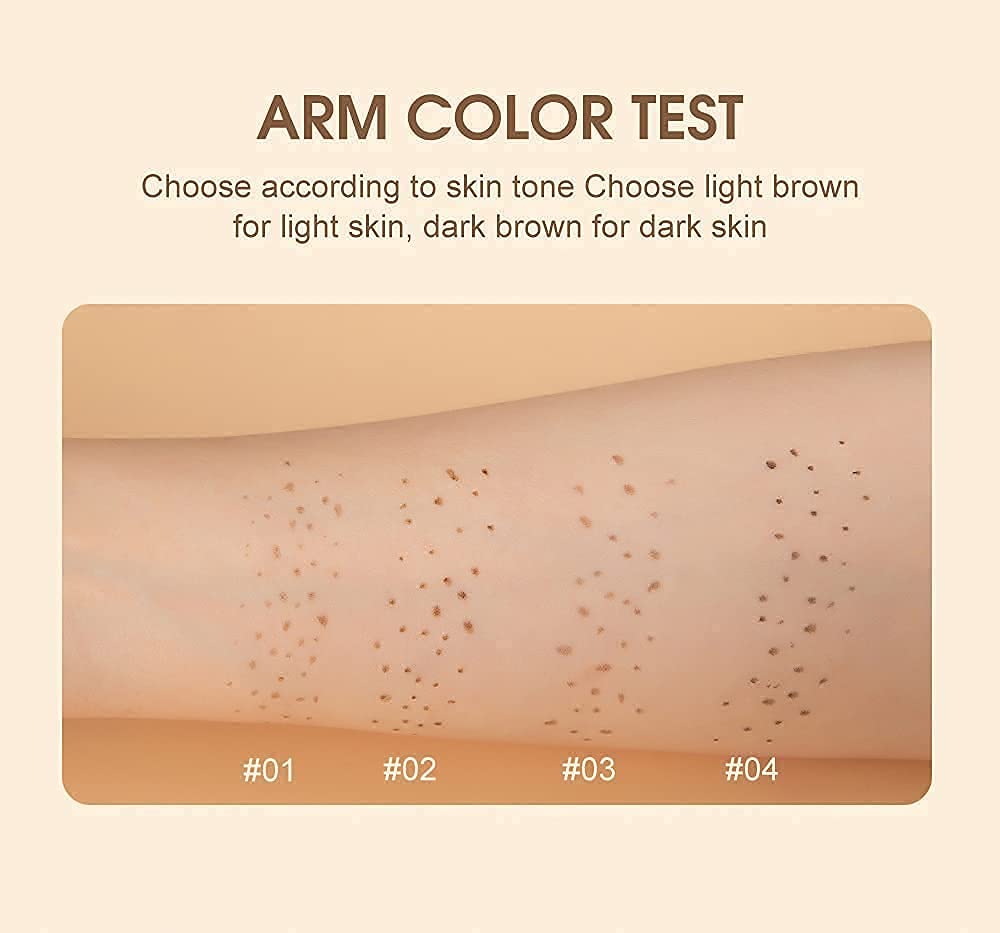 Freckle Pen 4 Colors Available, Natural Lifelike Freckle Makeup Pen, Waterproof Long Lasting Quick Dry - Light Brown, Natural Coffee, Chestnut, Dark Brown