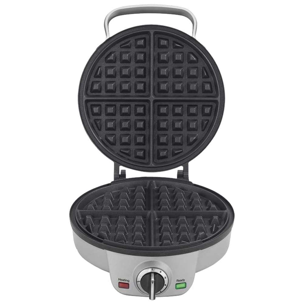 Cuisinart WAF-200 4-Slice Belgian Waffle Maker Stainless Steel Bundle with 1 YR CPS Enhanced Protection Pack