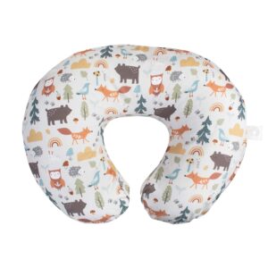 boppy nursing pillow cover, spice woodland, cotton blend, fits the original support for breastfeeding, bottle feeding and bonding, cover only, sold separately