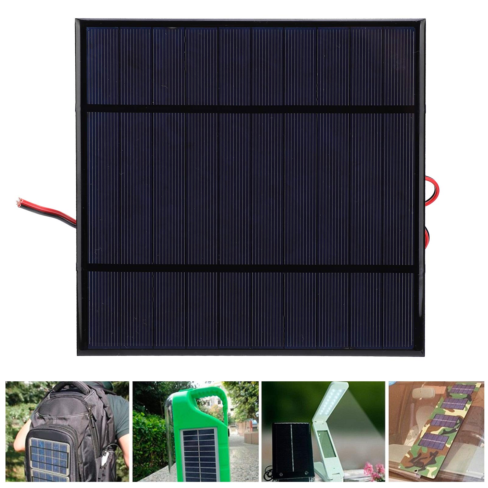 Solar Panel Polysilicon 4.5W Solar Panel High Conversion Efficiency Windproof Snowproof Outdoor Solar Charger 5V