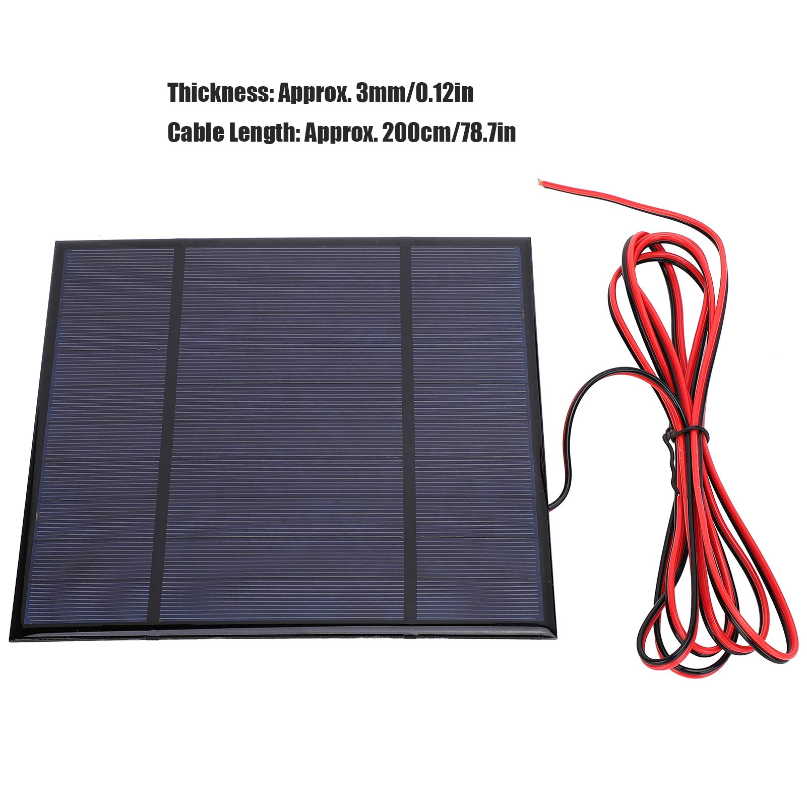 Solar Panel Polysilicon 4.5W Solar Panel High Conversion Efficiency Windproof Snowproof Outdoor Solar Charger 5V