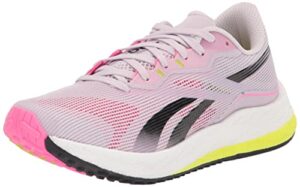 reebok women's floatride energy 3.0 running shoe, quartz glow/atomic pink/acid yellow, 7.5