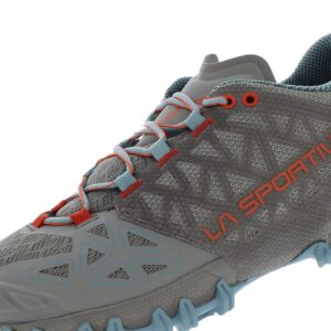 La Sportiva Womens Bushido II Trail Runnng Shoes, Moon/Paprika, 9