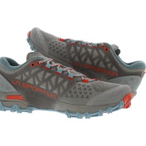 La Sportiva Womens Bushido II Trail Runnng Shoes, Moon/Paprika, 8