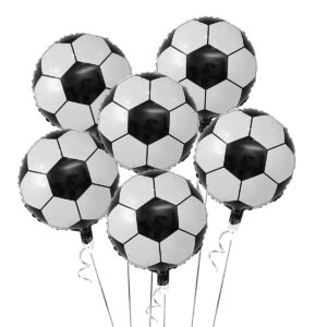 Soccer Party Balloons Set, 7pcs Championship Trophy Balloon and Soccer Foil Balloons for Birthday Baby Shower Wedding Anniversary Soccer Themed Party Decoration