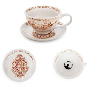 Harry Potter Grim 12-Ounce Ceramic Teacup and Saucer Set