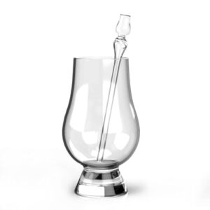 glencairn whiskey glass with pipette in gift carton