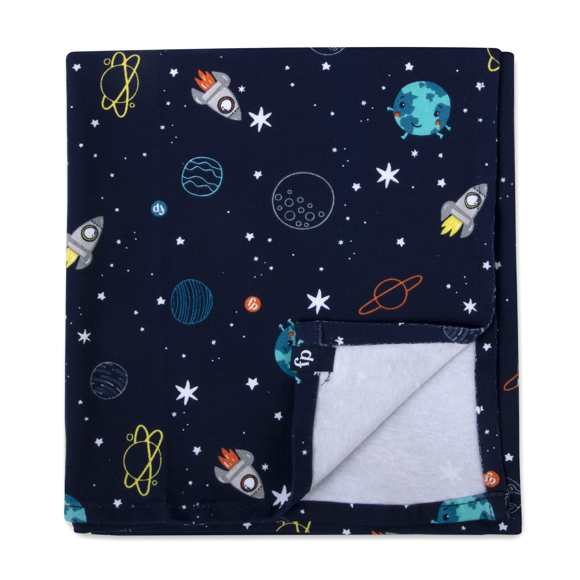 Fisher-Price Space Explorer Collection Swaddle Blanket with Hat, Mittens for Ages 0-6 Months