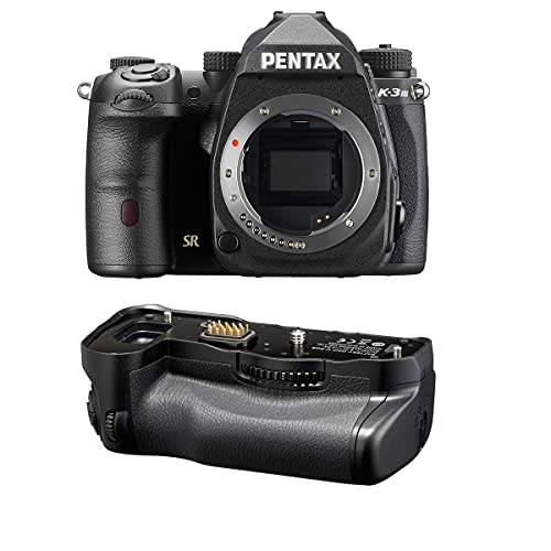 Pentax K-3 Mark III APS-C-Format DSLR Camera, Black with Pentax D-BG8 Battery Grip, Black