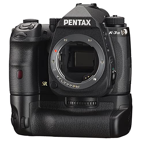 Pentax K-3 Mark III APS-C-Format DSLR Camera, Black with Pentax D-BG8 Battery Grip, Black