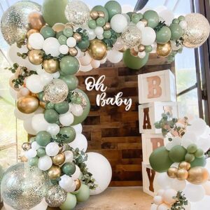 balloon arch kit 139pcs balloon garland kit latex balloons (olive green)