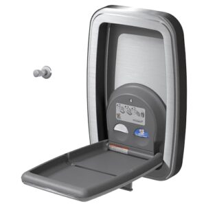 koala kare baby changing station vertical surface-mounted, model kb311-sswm (stainless steel)