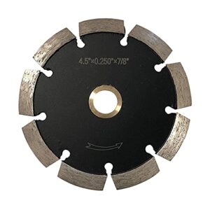 4.5" diamond crack chaser blades for routing and repairing cracks in concrete and asphalt - 1/4" width with a 7/8"-5/8" non-threaded arbor