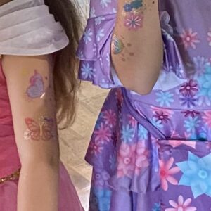 PapaKit Butterflies & Fairies 36 Temporary Fake Tattoo Set, 18 Individually Wrapped Sheets | Kids Girls & Boys Birthday Party Favor Gift Supply, Non-Toxic Safe Removable