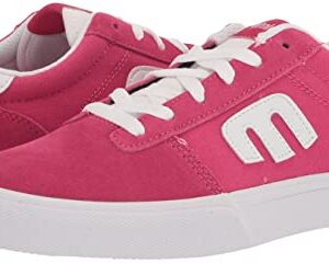 Etnies Women's Calli Vulc Low Top Skate Shoe, Pink/White, 8