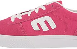 Etnies Women's Calli Vulc Low Top Skate Shoe, Pink/White, 8